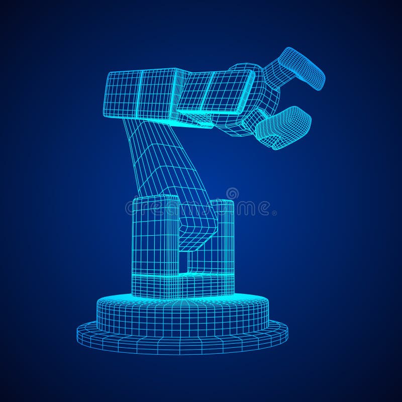 Robotic arm vector stock vector. Illustration of model - 146777215