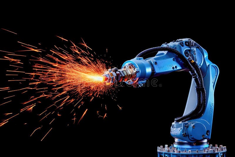 Robotic Arm Welding Precise Metal Joints with High-speed Torch ...