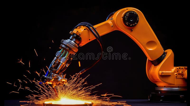 Robotic Arm Welding Precise Metal Joints with High-speed Torch ...