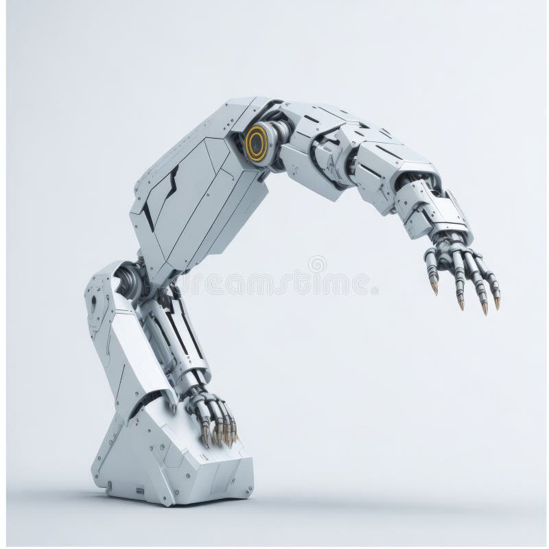 Future Technology, Robotic Arm, Robotic Arm Holding a Green Earth ...