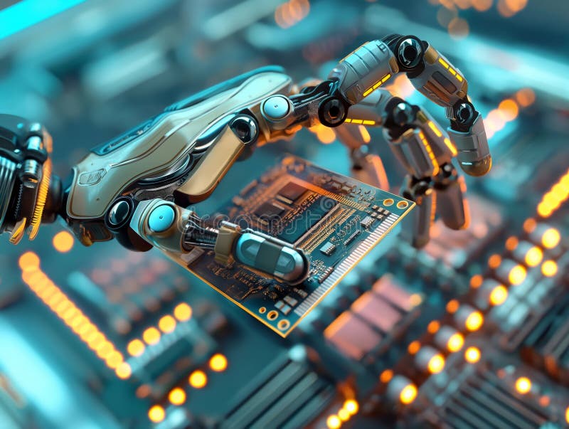 Robotic Arm Technology Repair Stock Image - Image of engineering ...