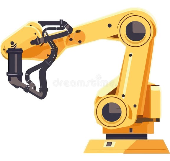 Robotic arm working stock vector. Illustration of steel - 277591132