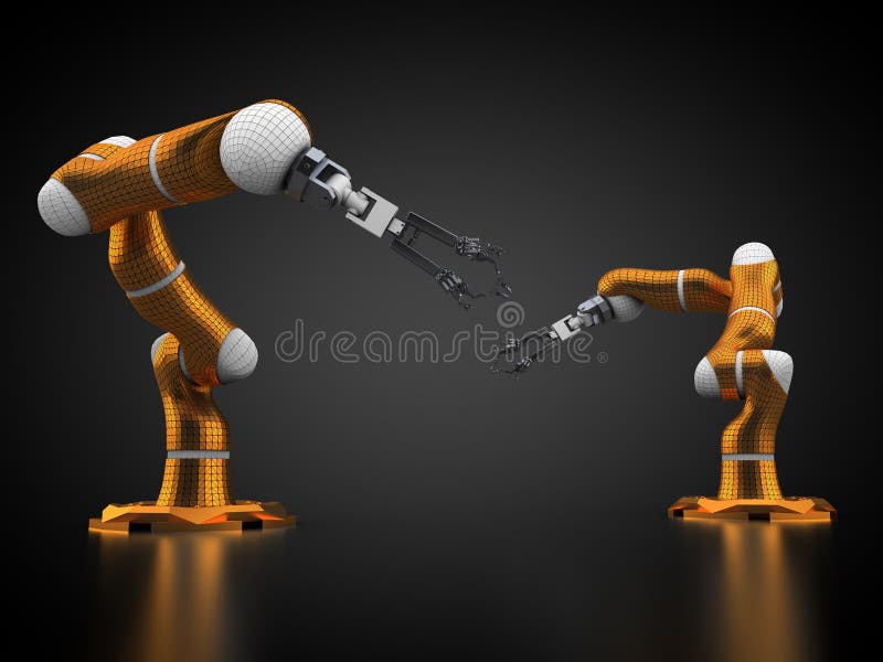 Set Of Robotic Arms, Hands. Vector Robot Icons Set. Stock Vector ... Set Of Robotic Arms, Hands. Vector Robot Icons Set. Stock Vector ...