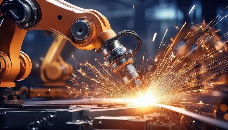 Innovative Heavy Industry Machinery Showcasing Robotic Stock Image ...