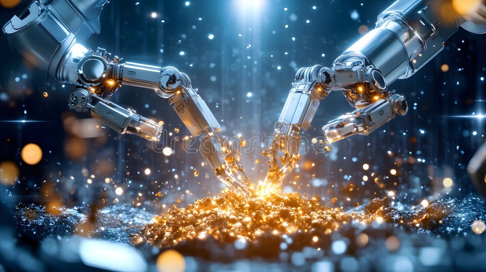 Robotic Arms Extracting Minerals with Precision and Efficiency ...