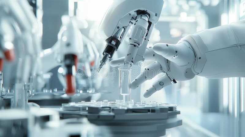 Ultra-realistic Image of a Medical Researcher in a Lab Handling a Test ...