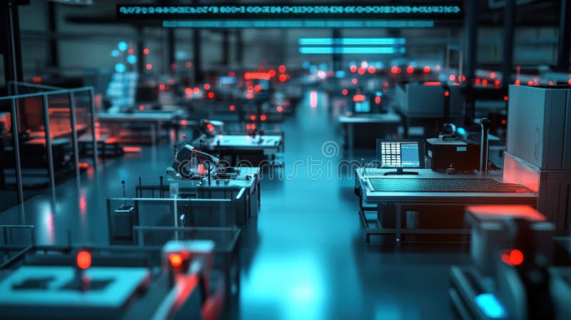 Robotic Arms Manufacturing Products in Modern Factory Stock Photo ... Robotic Arms Manufacturing Products in Modern Factory Stock Photo ...