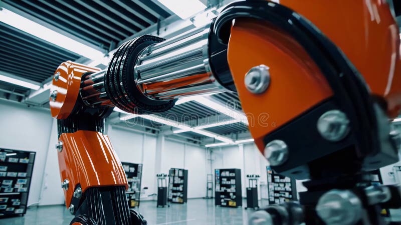 Robotic Arms Operating in High-Tech Industrial Facility Stock Footage ...