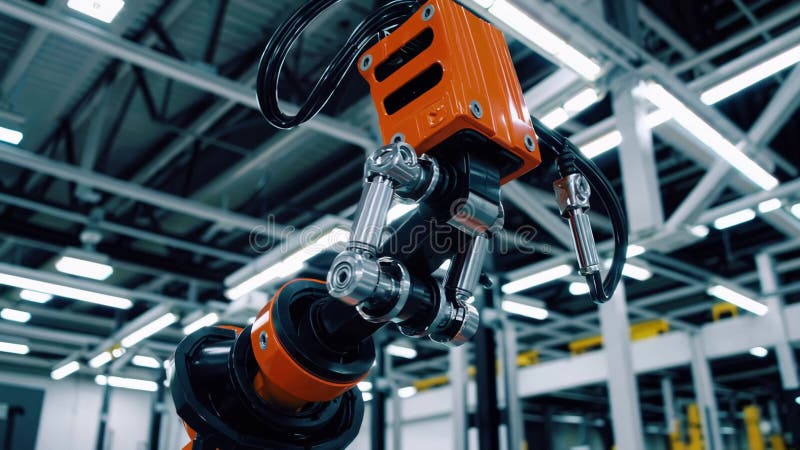 Robotic Arms Operating in High-Tech Industrial Facility Stock Video ...