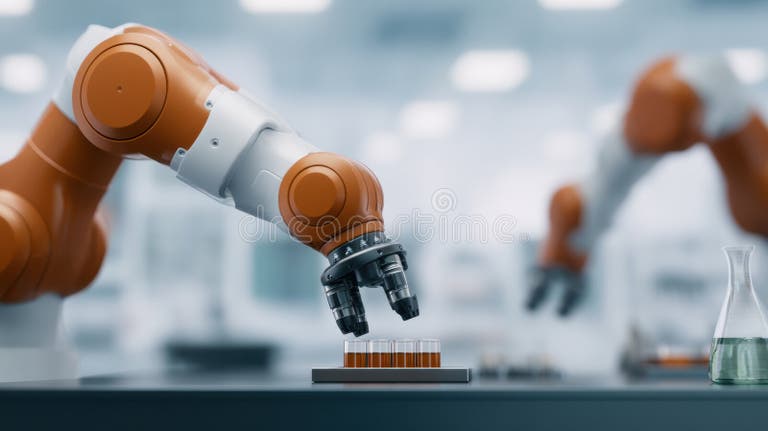 Robotic Arms are Performing Automated Laboratory Tests, Handling ...