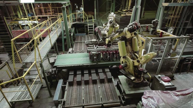 Robotic Arms Assembling Electric Vehicle Batteries Stock Footage ...