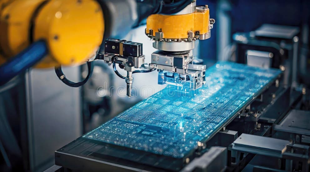 Robotic Arms in Semiconductors and Computer Manufacturing, Building Ai ...