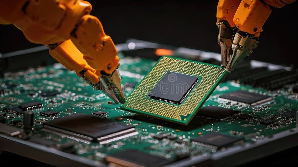 Robotic Arms in Semiconductors and Computer Manufacturing, Building Ai ...