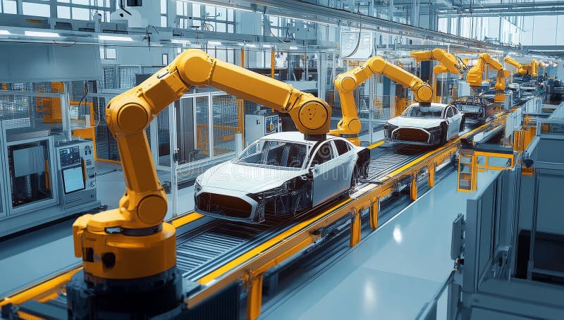 Revolutionizing Automotive Manufacturing with Robotic Arms and Conveyor ...