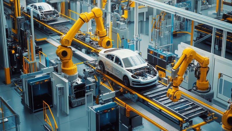 Revolutionizing Automotive Manufacturing with Robotic Arms and Conveyor ...