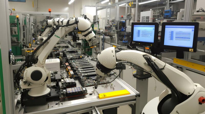 Robot Arms Working Circuit Board Stock Photos - Free & Royalty-Free ...