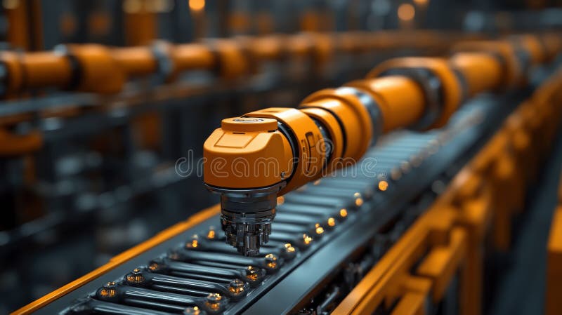Robotic Arms Working in Synchronization on a Conveyor System in an ...