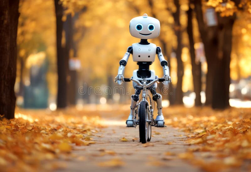 Robotic Artificial Humanoid Technology Bicycle Emotions Development ...