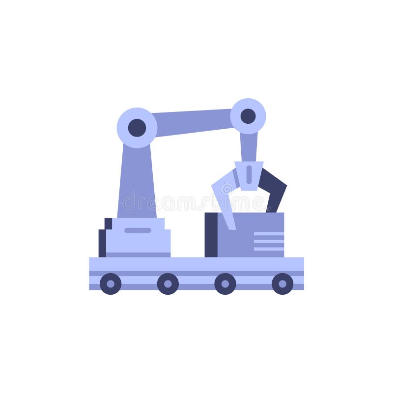 Robotic Assembly Line, Automation for a Production Stock Vector ...