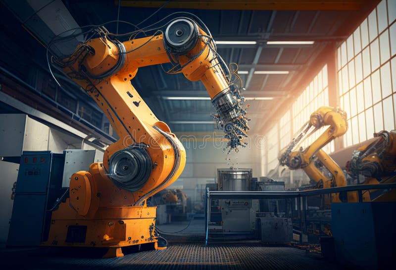 Robotic Assembly Product in Factory (Automation Industry) Created with ...