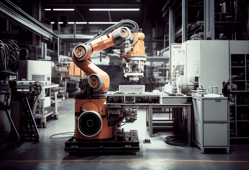 Robotic Assembly Product in Factory (Automation Industry) Created with ...