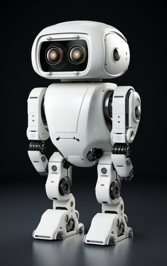 Robotic Assistant Ready for Interaction Stock Illustration ...