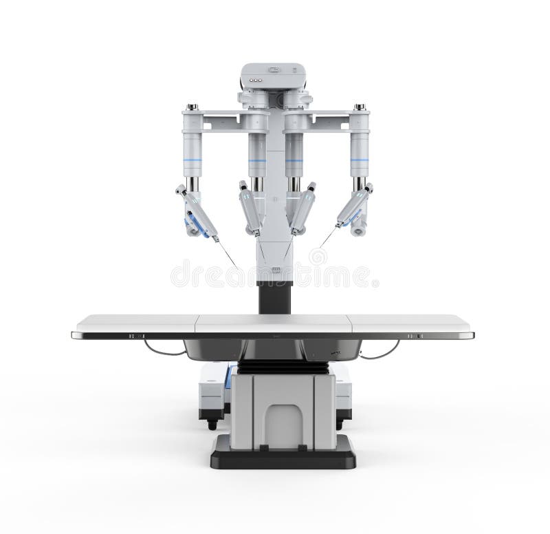 Robotic Assisted Surgery Machine Isolated Stock Illustration ...