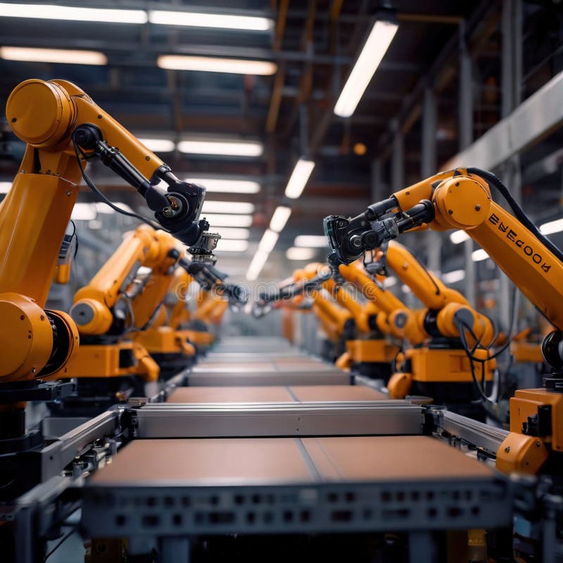 Robotic Automatic Servo Arms for Automated Assembly Line in Factory ...