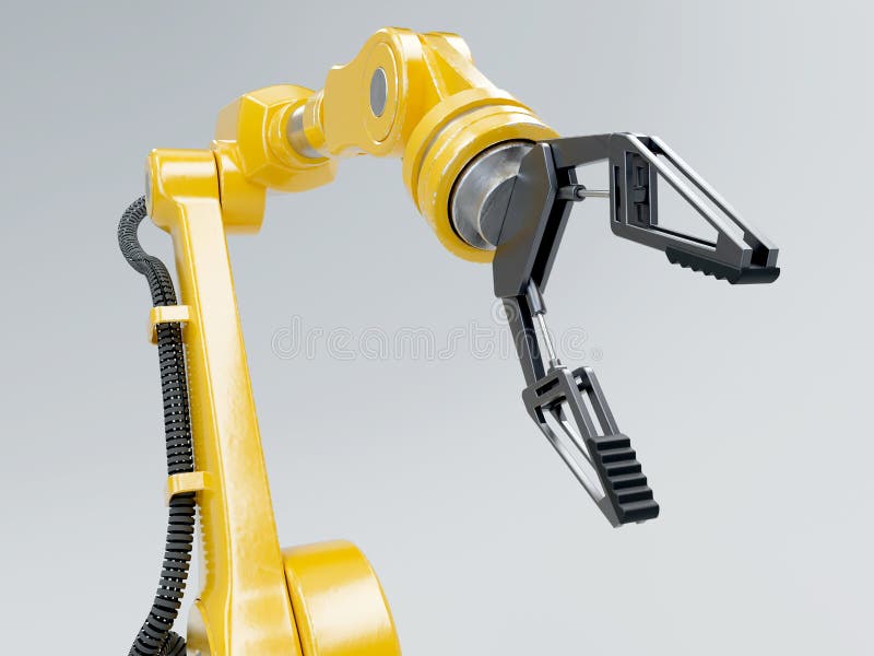 Robotic Automation Arm stock illustration. Illustration of technology ...