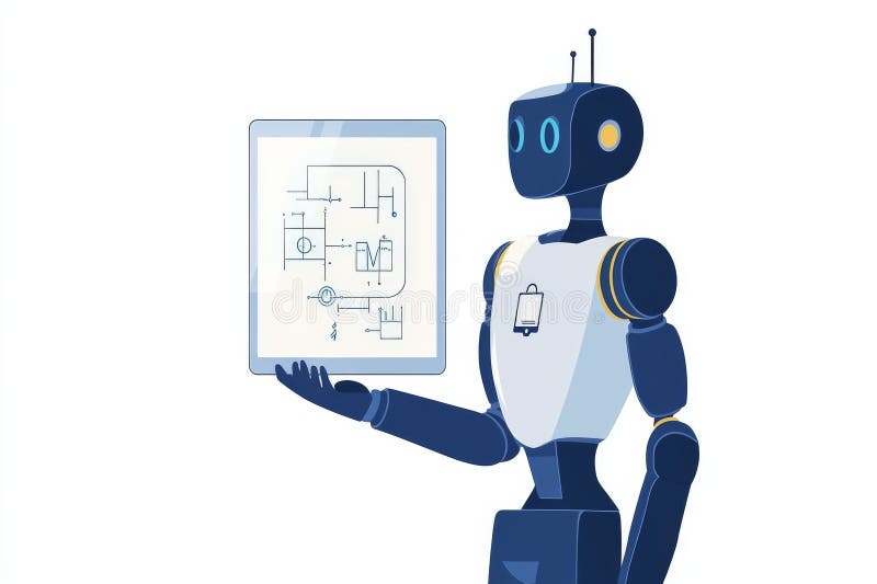 Robotic Automation Process Optimization Illustration Stock Illustration ...