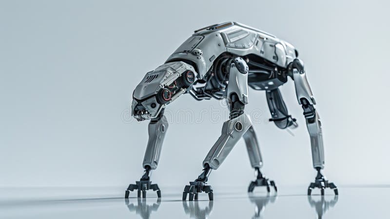 Robotic Ballet: a Mechanical Marvel Gracefully Crossing a Pristine ...