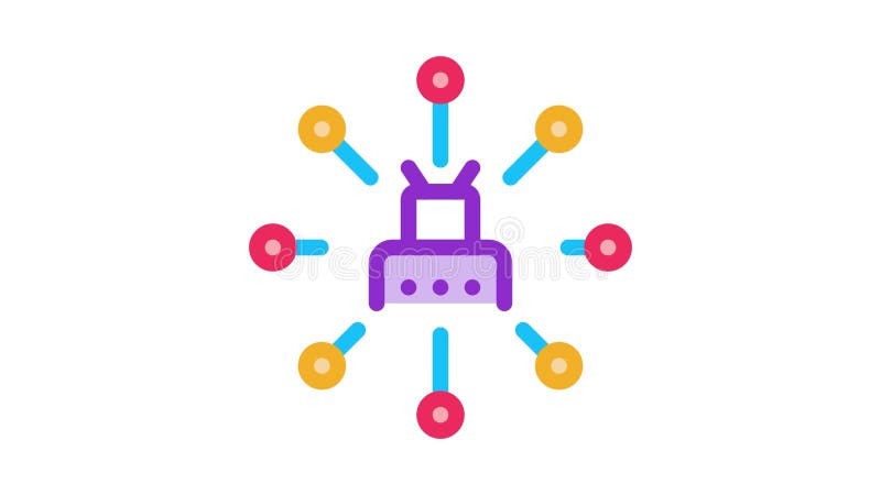 Robotic Car System Icon Animation Stock Footage - Video of intelligence ...