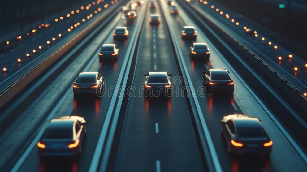 Robotic Cars on Synchronized Highway, Perfect Autopilot and Tech ...