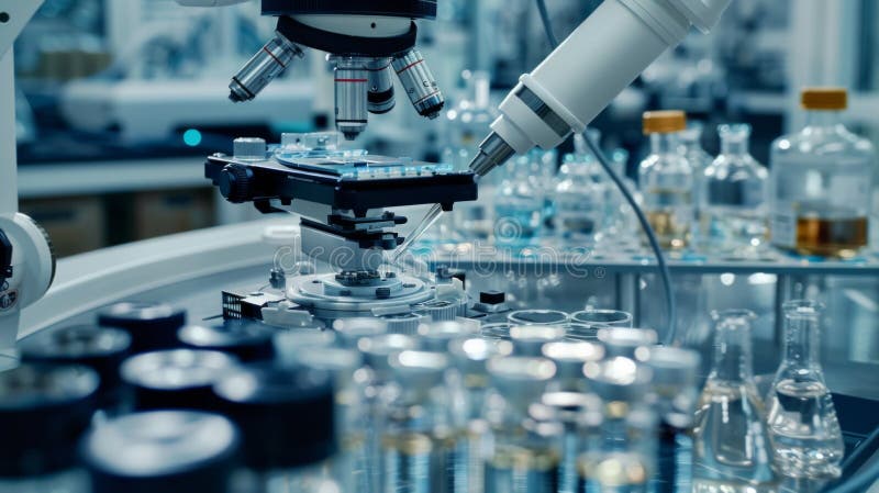 Robotic Chemical Synthesis Machine Operating in a Modern Laboratory ...