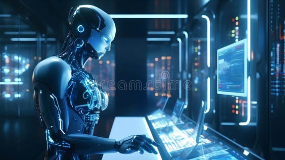 Robotic Computation Technology Assistant Screen and Visualizing Concept in Artificial ...