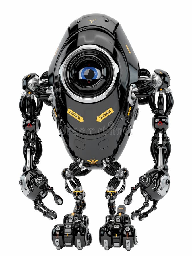 Robotic creature stock illustration. Illustration of artificial - 37038358