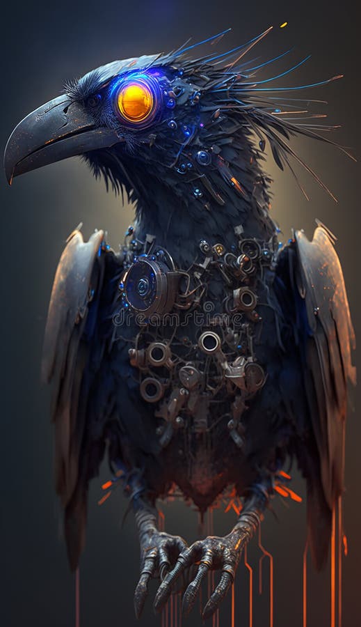 Robotic Crow Stock Illustrations – 72 Robotic Crow Stock Illustrations ...