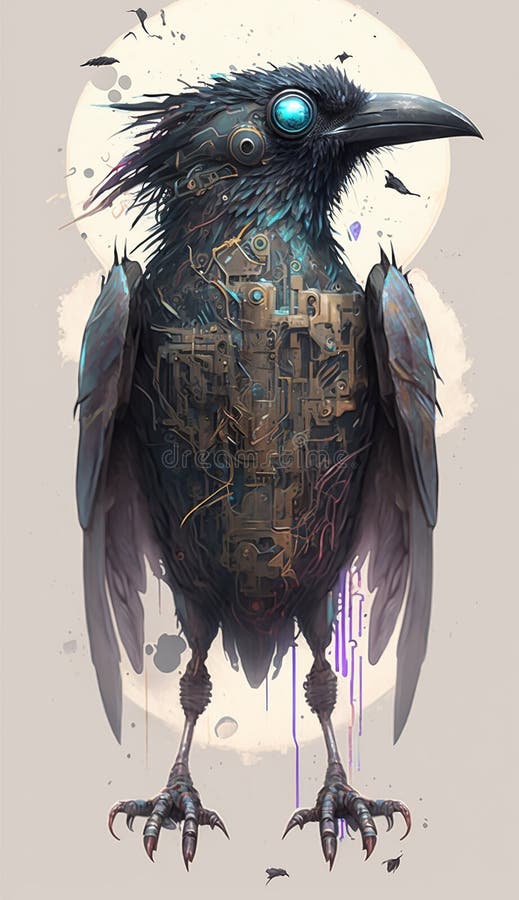 Robotic Crow Stock Illustrations – 40 Robotic Crow Stock Illustrations ...