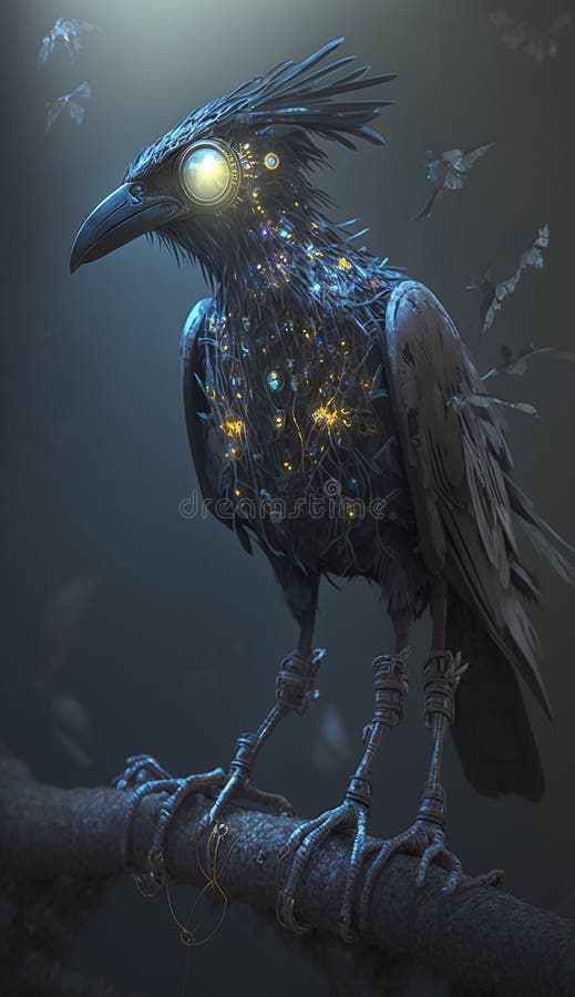 Robotic Crow Stock Illustrations – 95 Robotic Crow Stock Illustrations ...