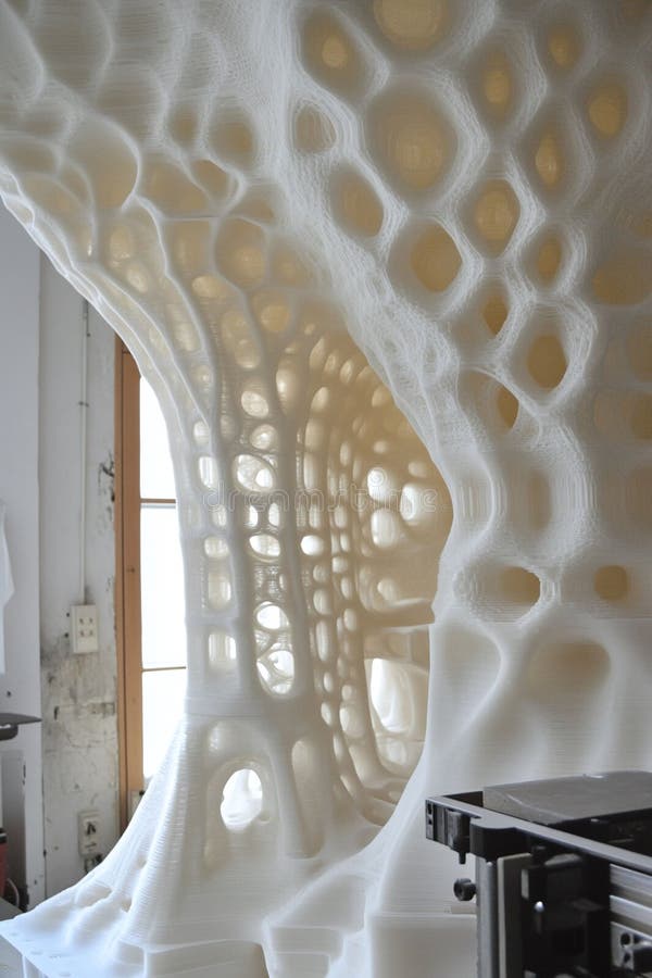 Robotic 3D Printer Creating a Parametric Architectural Facade with ...