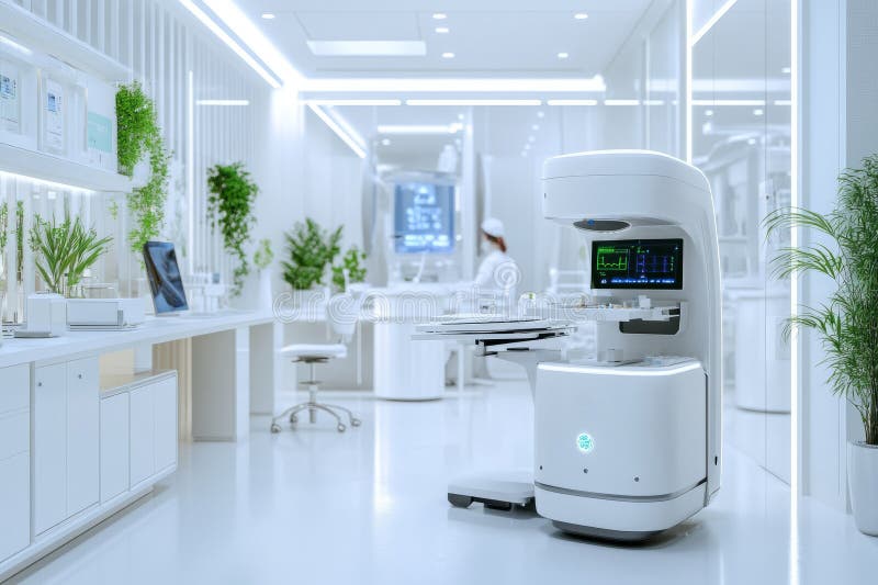 Robotic Diagnostic Machine Conducts Tests in Advanced Clinic with ...