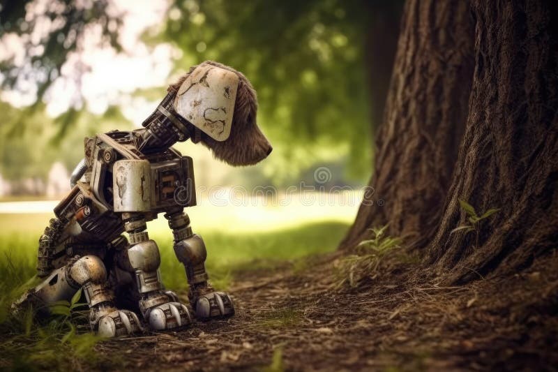 A Robotic Dog. Innovative Technology. the Concept of Machine Learning ...