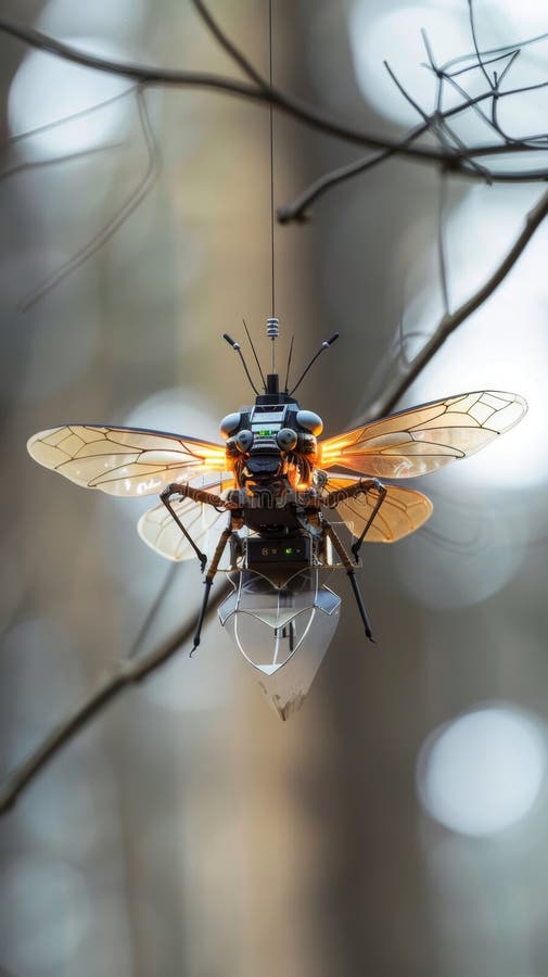 Robotic Drone Designed To Resemble a Large Insect in a Natural ...