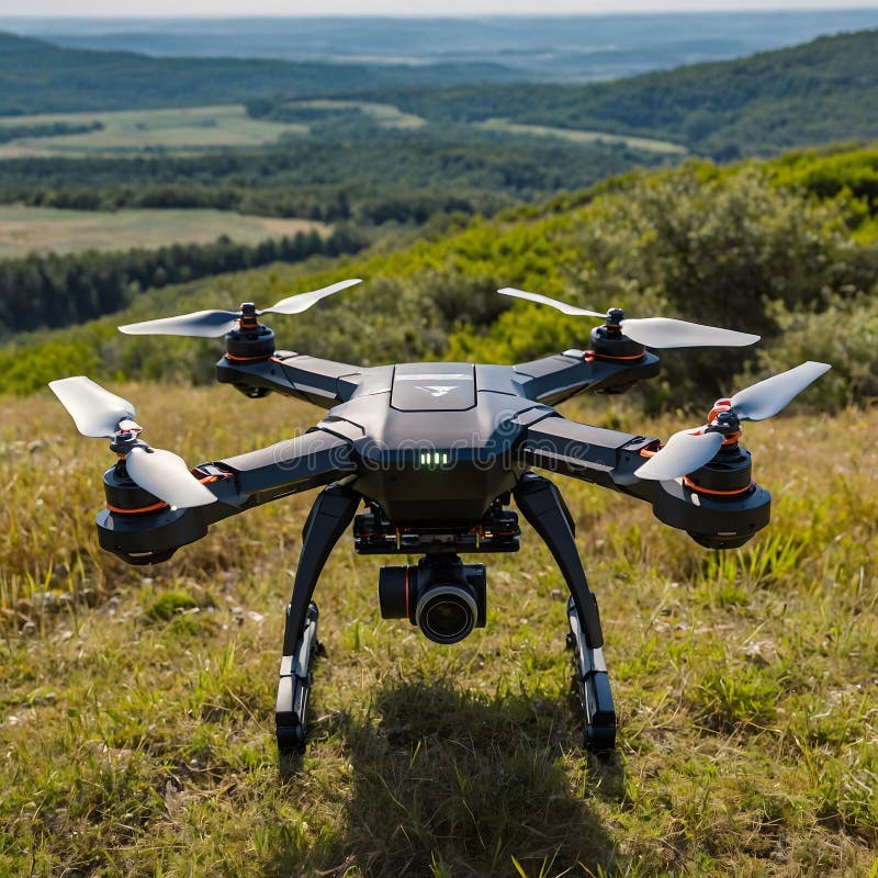 Robotic Drone Surveying Landscape with Digital Navigation Map for ...