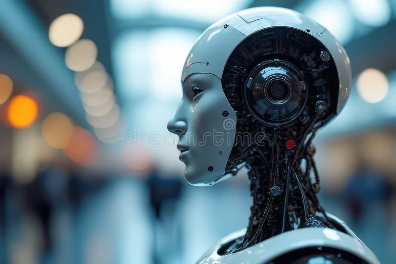 Robotic Evolution Unveiled stock illustration. Illustration of ...