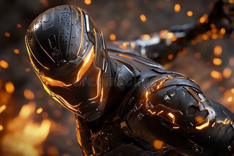 A Robotic Exoskeleton Designed for a Video Game Character, Shown in a ...