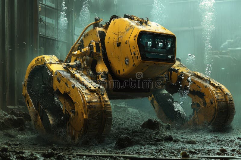 Robotic Exploration Vehicle Navigating Underwater Environment in an ...