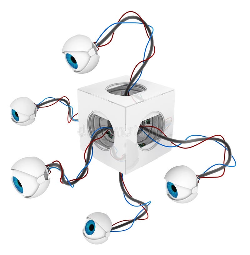 Camera Cube stock illustration. Illustration of privacy - 4966754