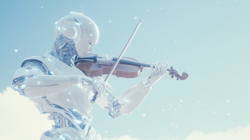 Robotic Figure Playing Violin Stock Photos - Free & Royalty-Free Stock ...