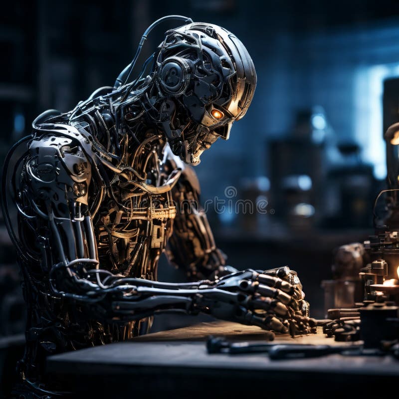 Precision Machinery Assembling Intricate Mechanical Parts Stock Photos ...